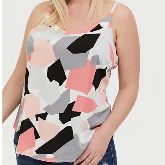 torrid | Tops | Torrid Size Womens Ava Geo Color Block Cami Tank Top ...